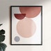 Pink Abstract Shapes Printable Mid Century Modern Print Geometric Wall ...