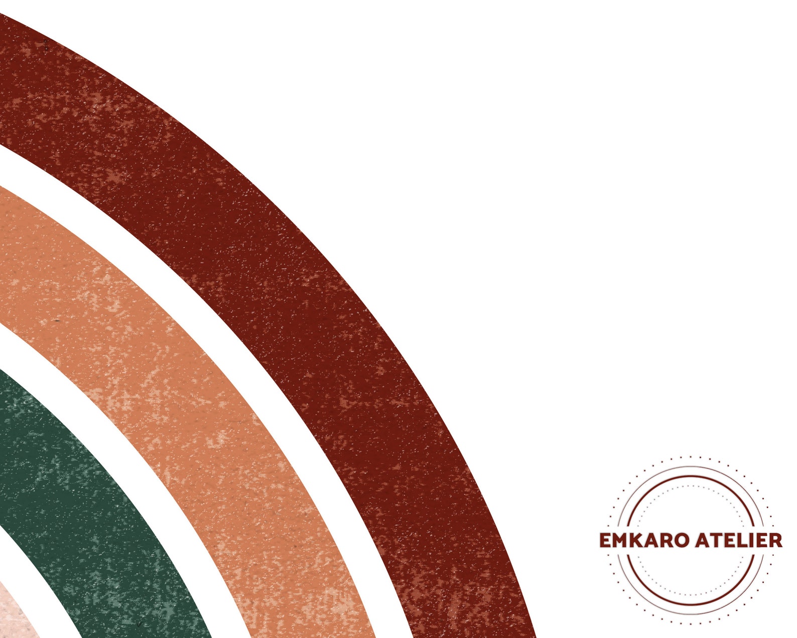 EARTHY Geometric Rainbow Printable Wall Art. Mid Century | Etsy