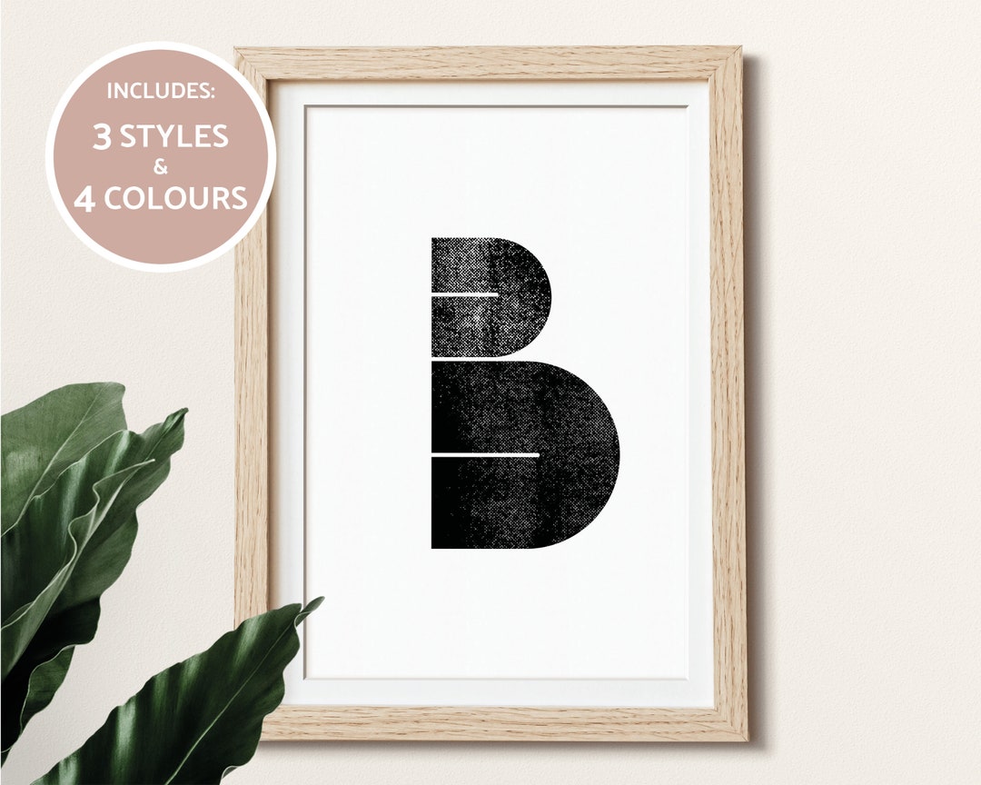 NUMBER THREE 3 Styles and 4 Colours Modern Wall Art Printable Minimal ...