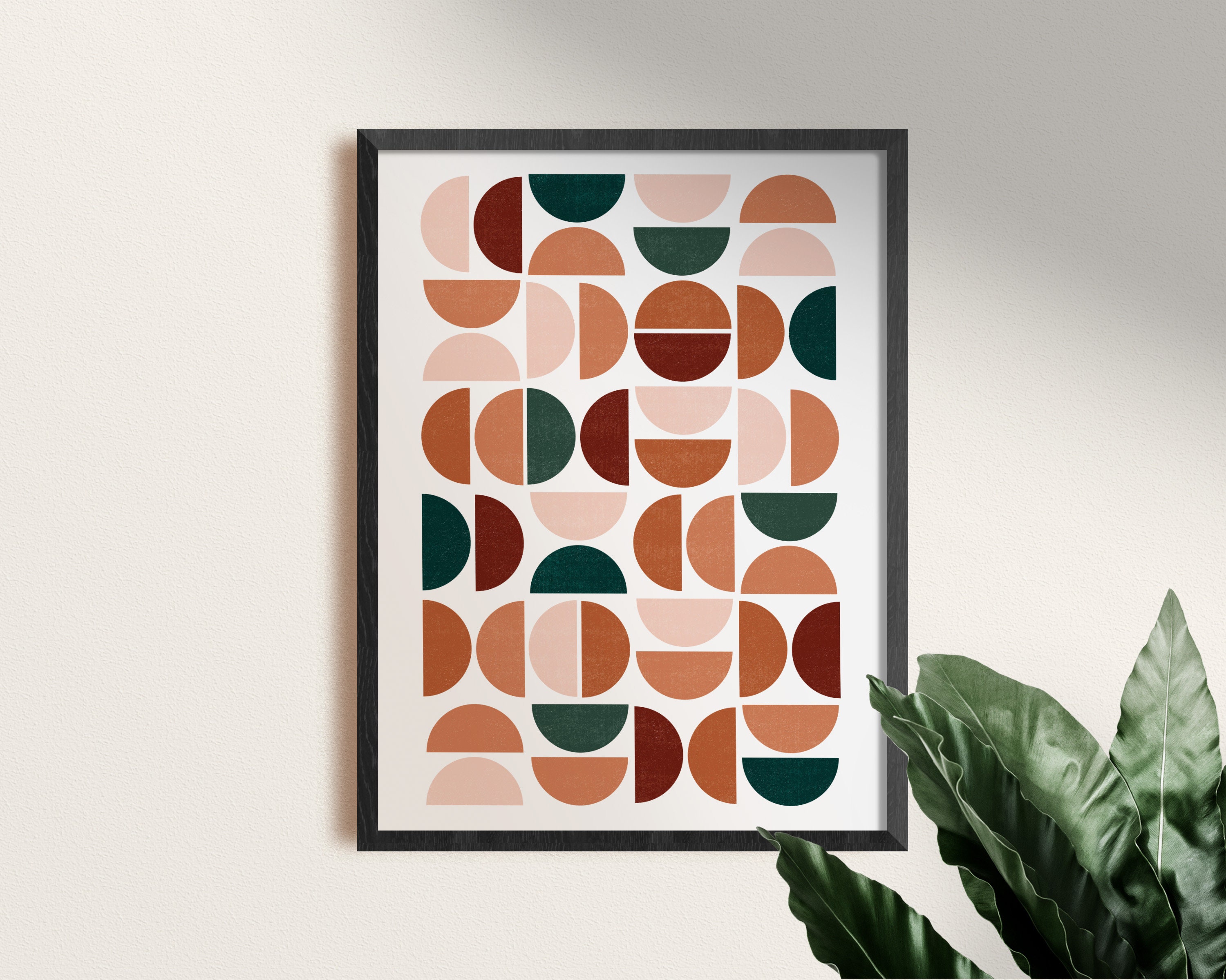 Half Circle Pattern Printable Boho Style Scandi Digital Decor | Etsy