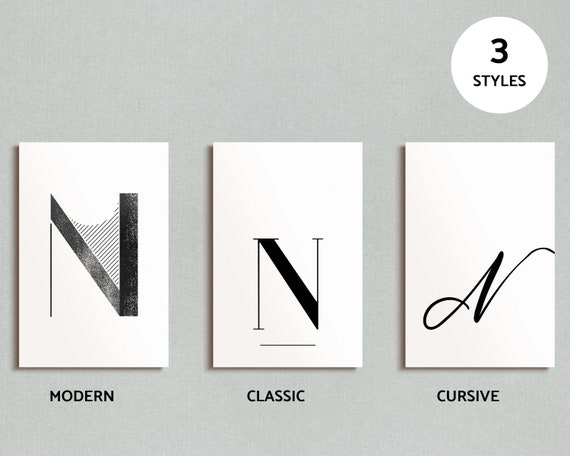Letter N In Different Styles