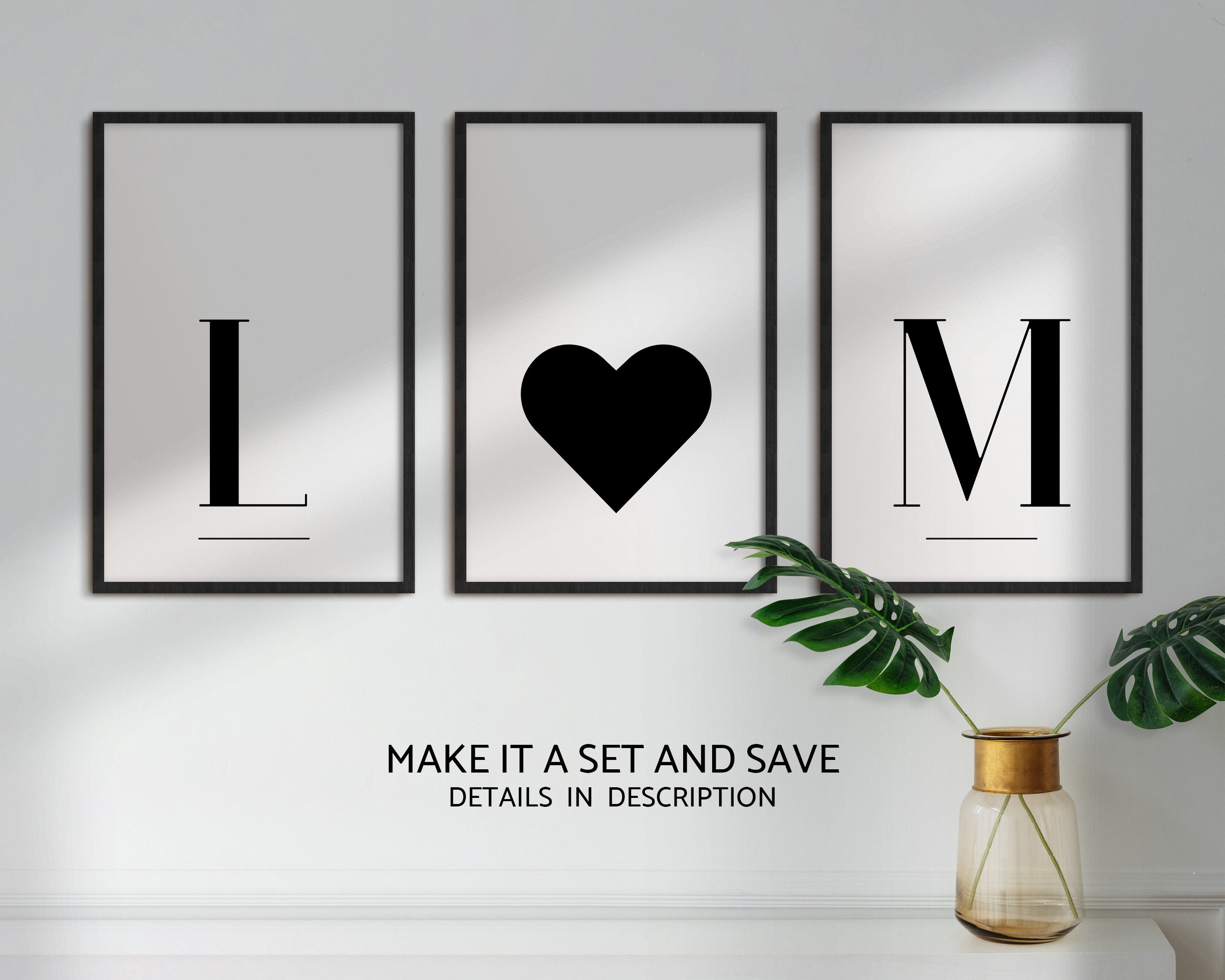 Letter L Print Multiple Styles and 4 Colours Minimal Pink Cursive ...