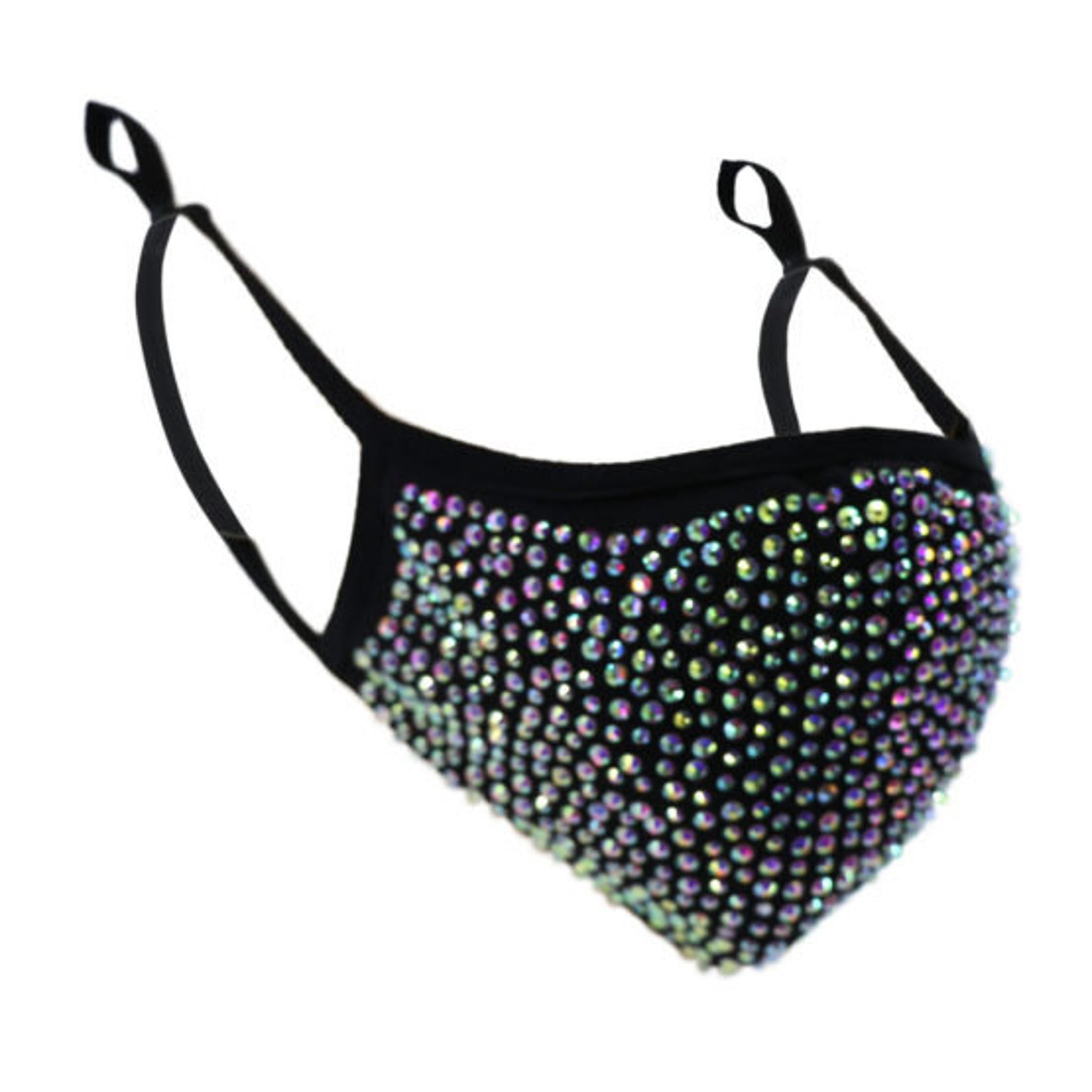 Rhinestone Face Mask-multi Color 5 Colors-filter Pocket and | Etsy