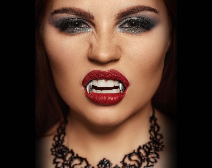 Handmade Custom .925 Sterling Silver Fang Grillz - Etsy