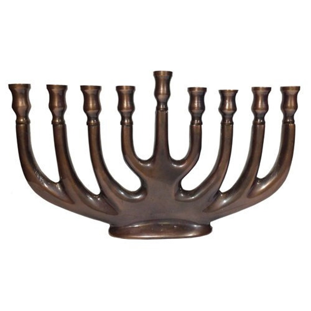 Recycled Metal Hannukaih/ Hand-made Hanukkah Menorah/traditional Jewish ...