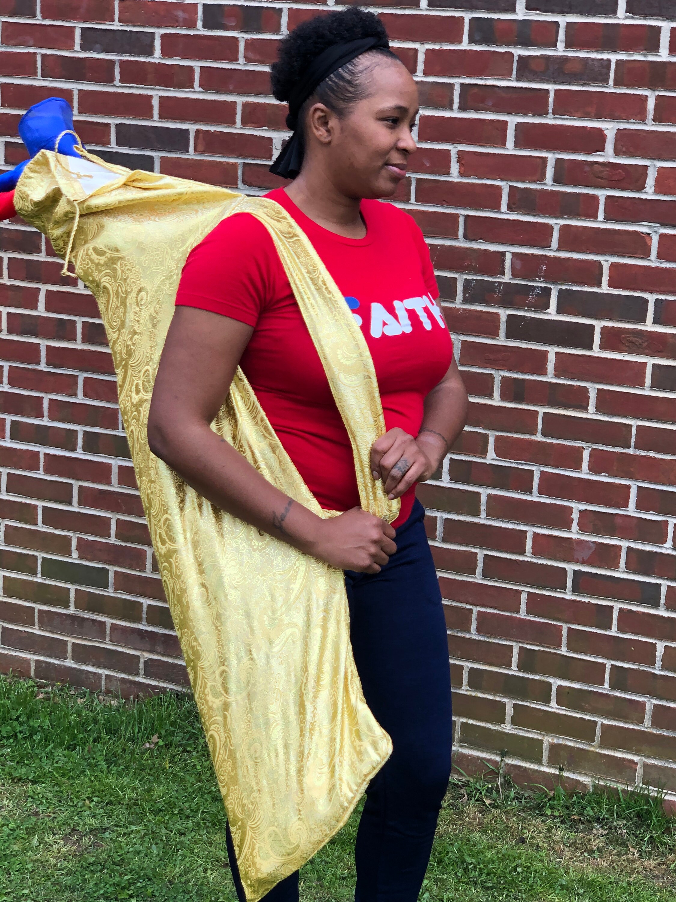 Brocade Gold Flag Bag for Worship Flags | Etsy