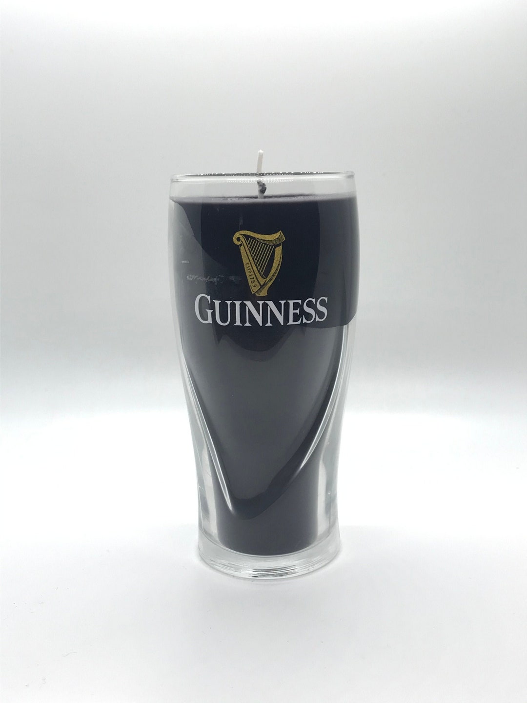 Guinness Beer Glass Candle, Guinness Candle, 16 Ounce Guinness Glass ...