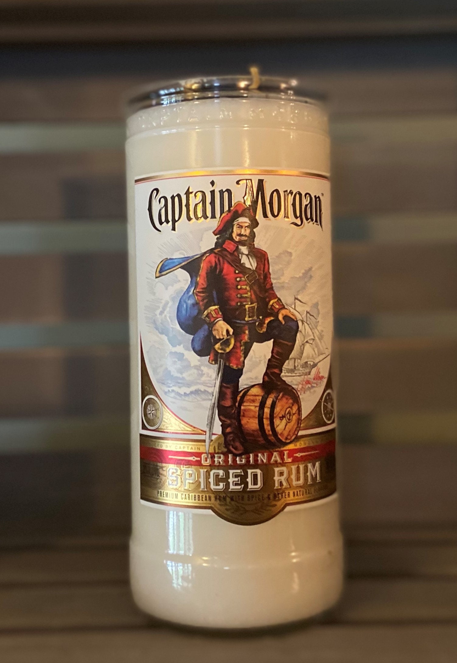 Captain Morgan Spiced Rum Bottle Candle Captain Morgan Candle | Etsy