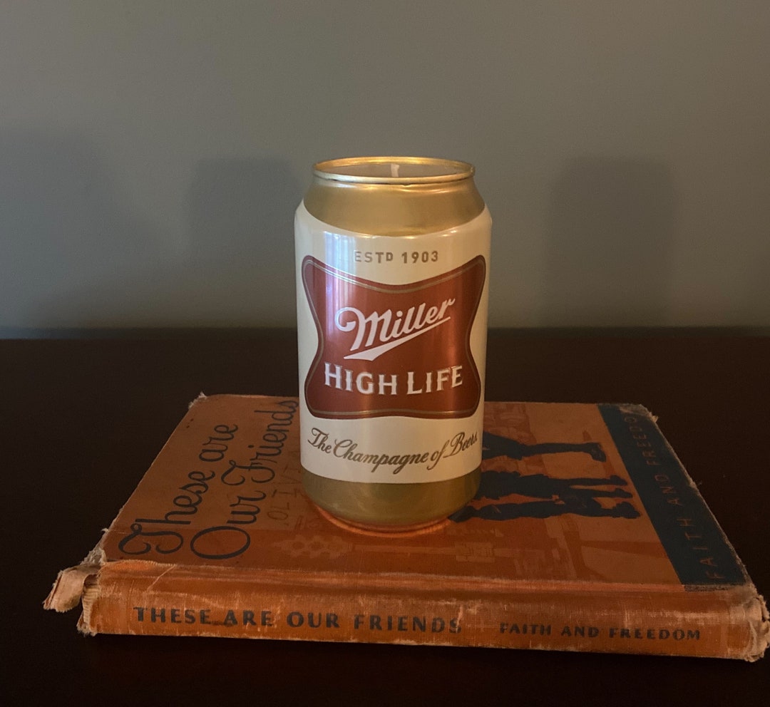Miller High Life Beer Can Candle - High Life Candle - High Life Can ...