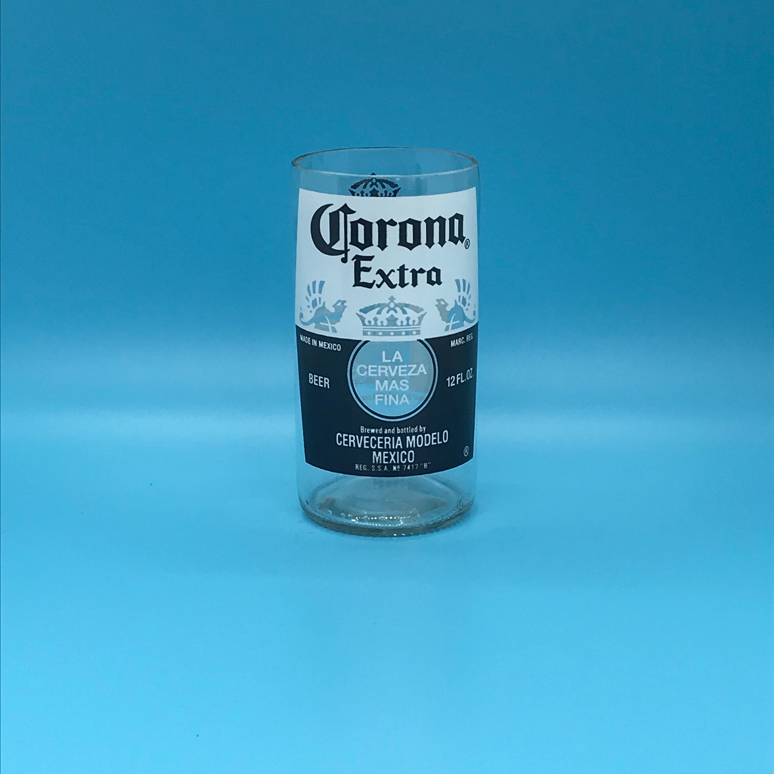Corona Beer Glass - Corona Bottle Glasses - Cut Bottle Glasses - Corona ...