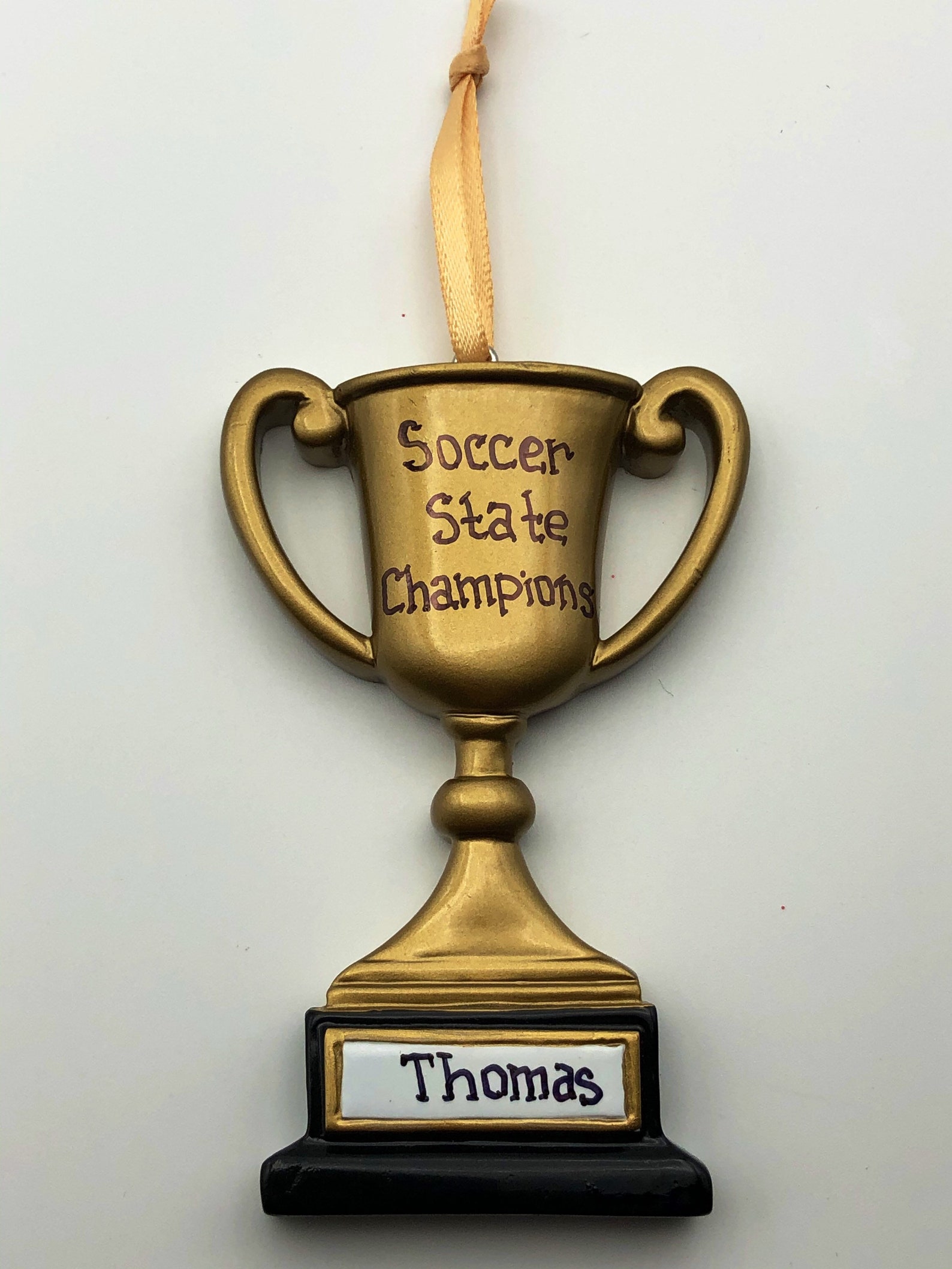 Personalized Trophy Ornament Trophy Christmas Ornament - Etsy