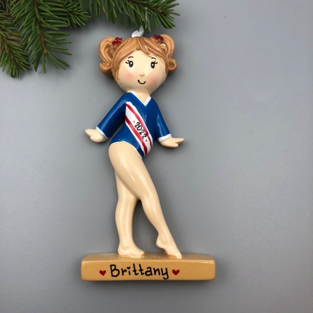 Gymnast Ornament, Personalized Gymnastics Christmas Ornament, Gymnast ...