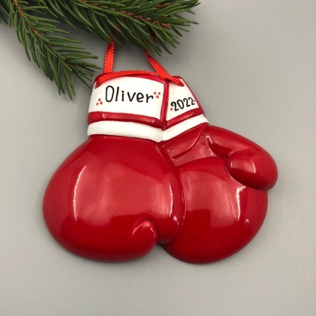 Boxing Ornament, Boxing Personalized Ornament, Boxing Gloves Ornament ...