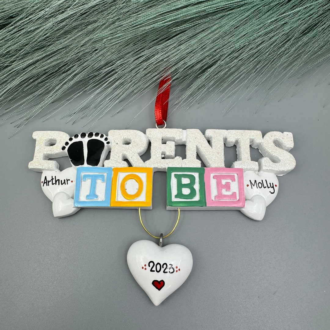 Parents to Be Christmas Ornament, Expecting Parents Personalized ...