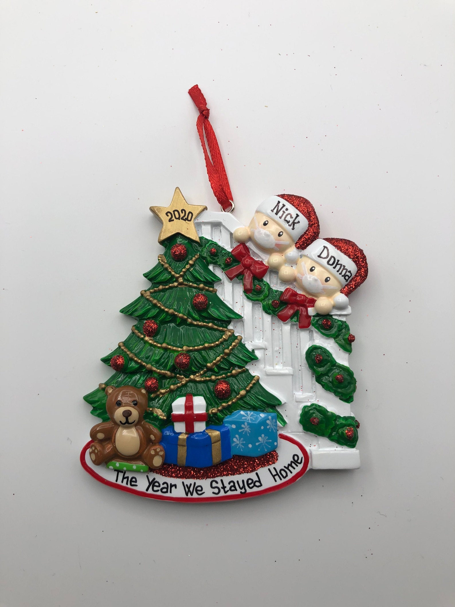 Personalized Bannister Family Ornament Personalized Couple - Etsy