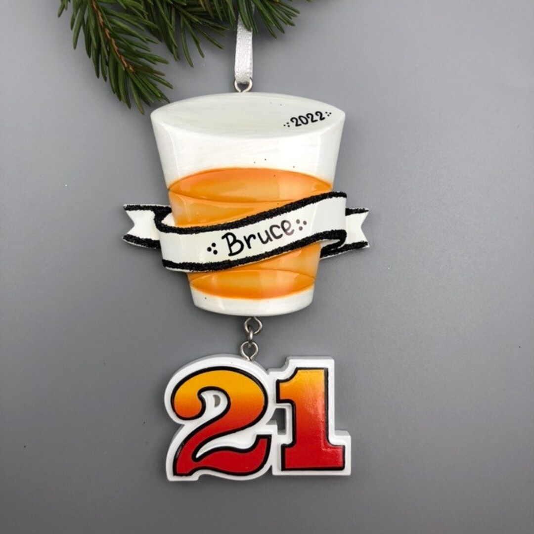 21 Birthday Ornament Personalized 21st Birthday Ornament - Etsy