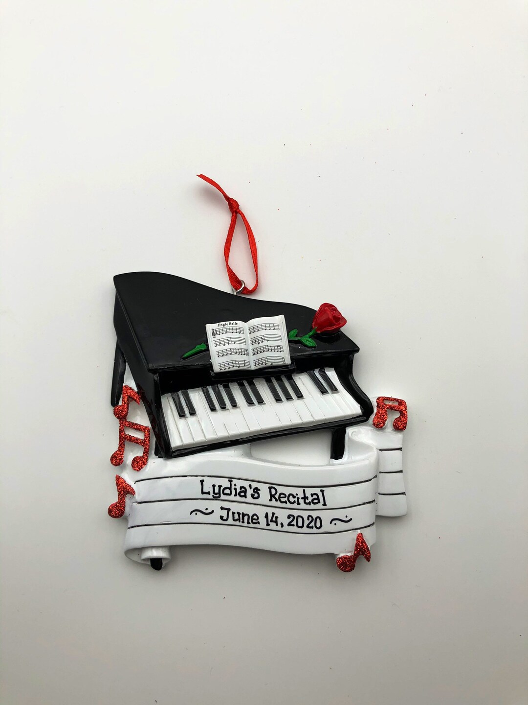 Piano Ornament Personalized Piano Ornament Piano Christmas - Etsy