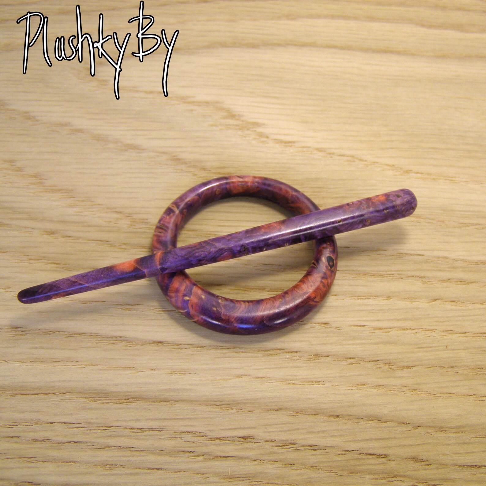 Shawl stick Wooden shawl pin Sweater clasp Shawl pin Circle | Etsy