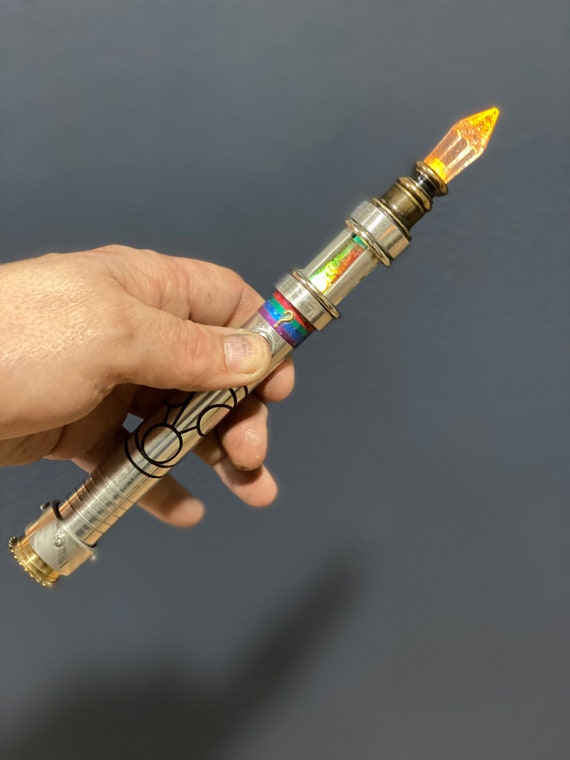 Custom Music Centric Sonic Screwdriver With Rainbow Accents. | Etsy