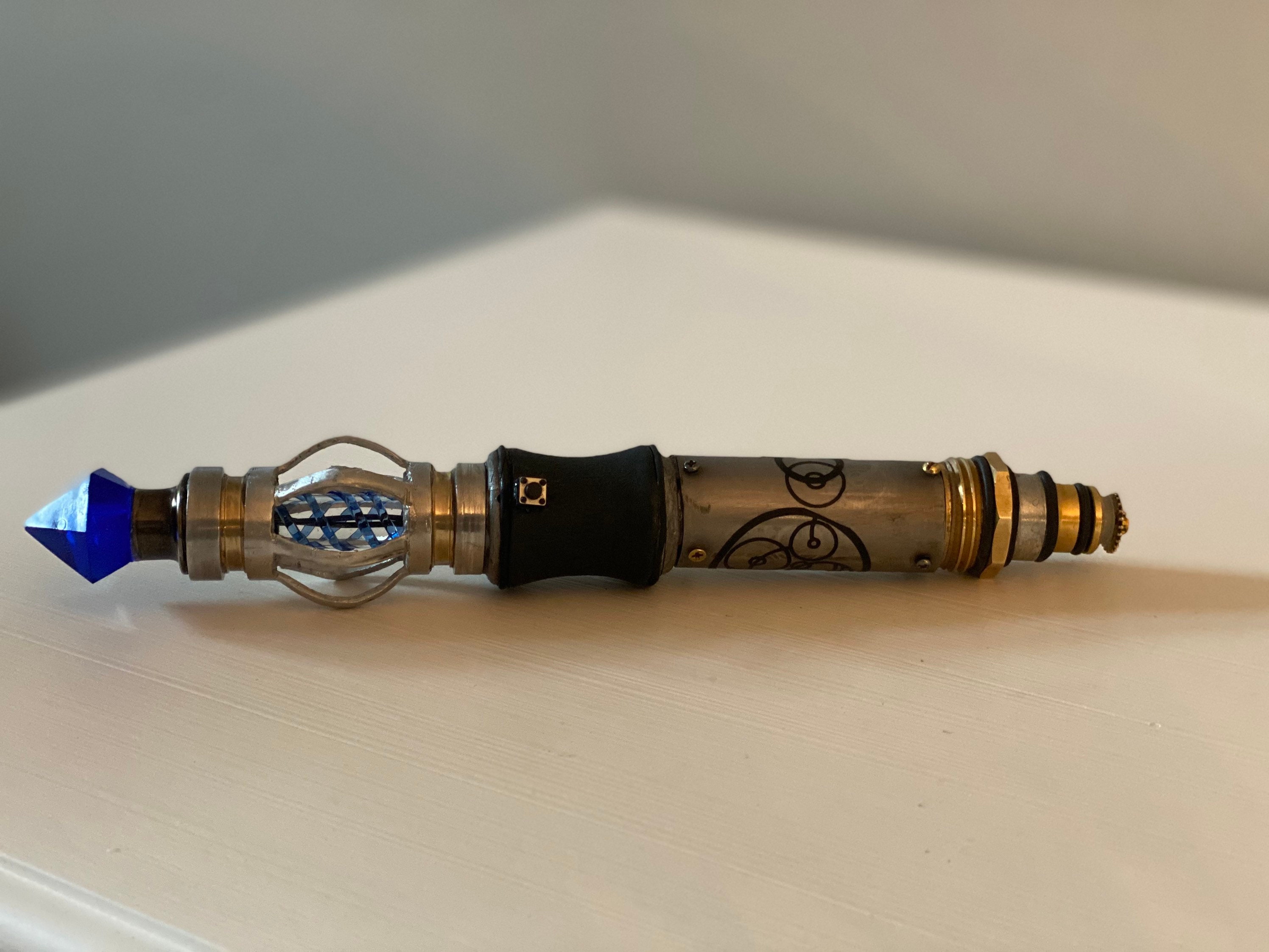Custom Matt Smith Sonic Screwdriver With Blue Lights and - Etsy