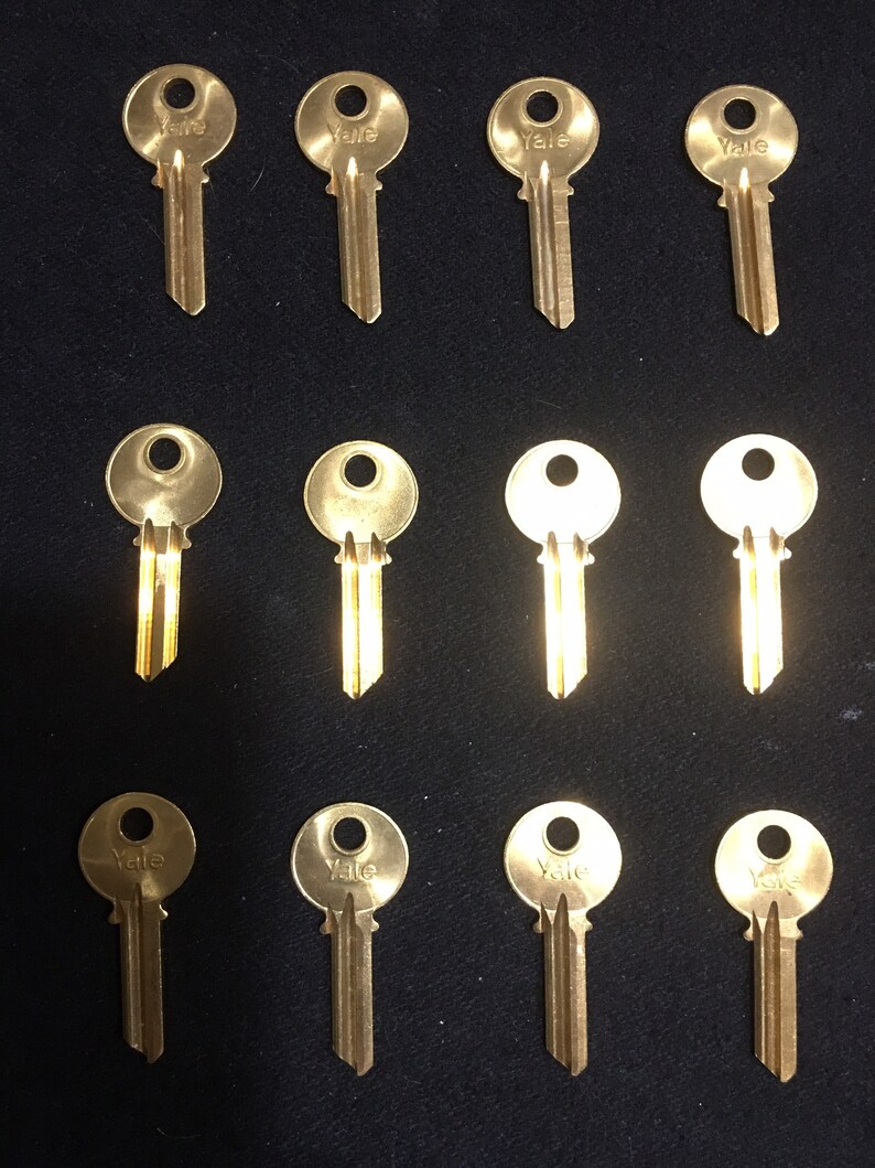 TARDIS Key Single brass Yale key. It is a 5 pin Yale Key | Etsy