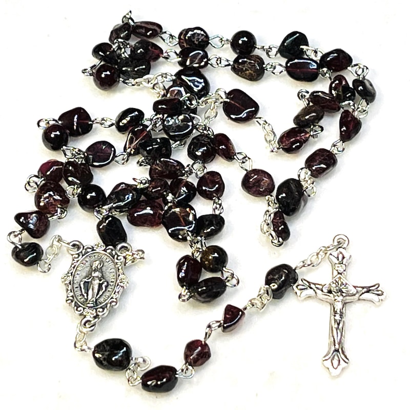 Garnet Rosary Beads - Etsy