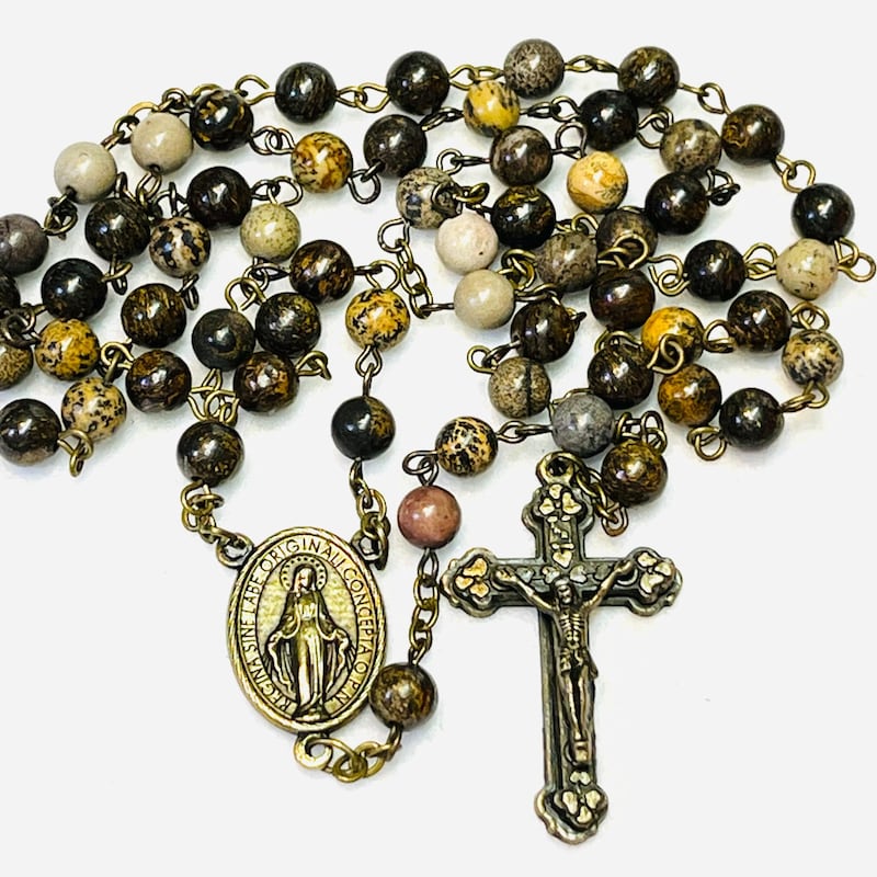 Stone Rosary - Etsy