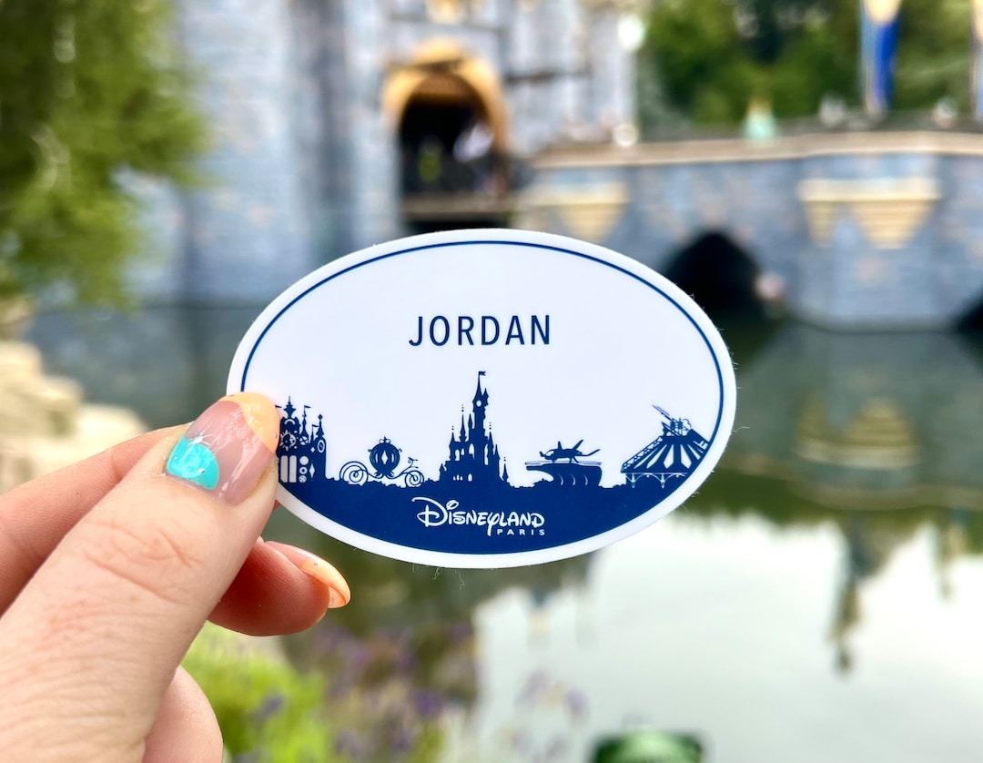NEW Disneyland Paris Cast Member Name Tag Sticker, Disneyland Paris ...