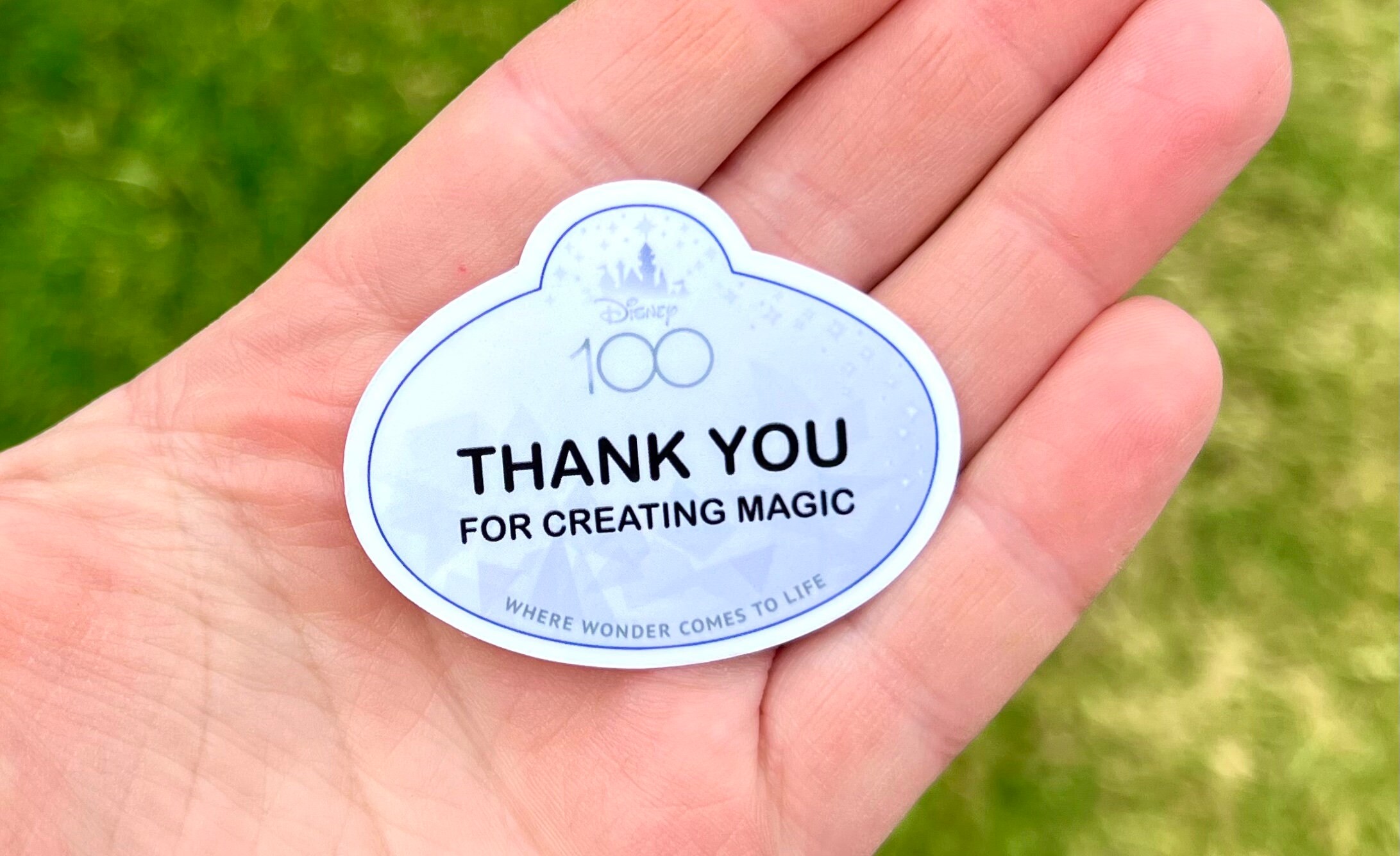 Disneyland 100 Years Cast Member Thank You Gift Sticker Pack, Cast ...