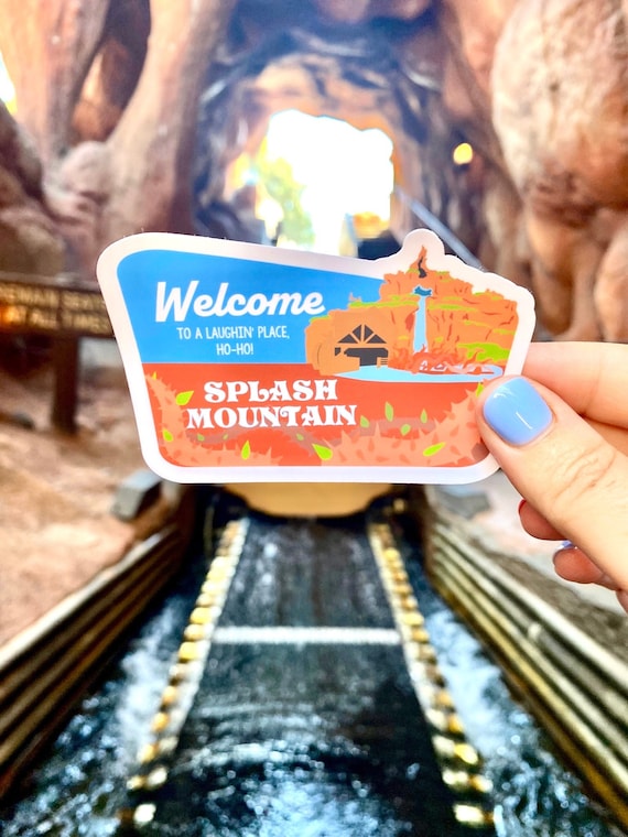 Splash Mountain Sticker Splash Mountain Sign Disneyland - Etsy