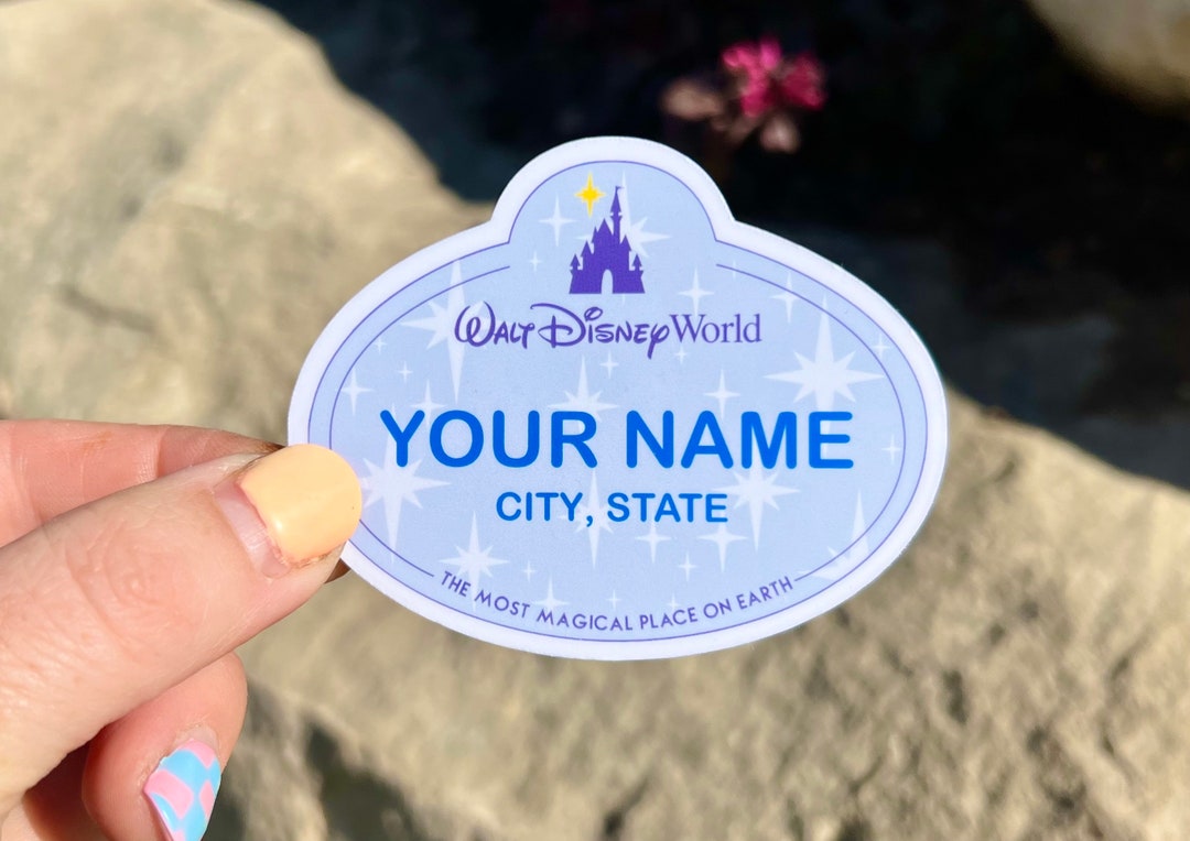 NEW Disneyworld Cast Member Name Tag Sticker, WDW Cast Member Badge ...
