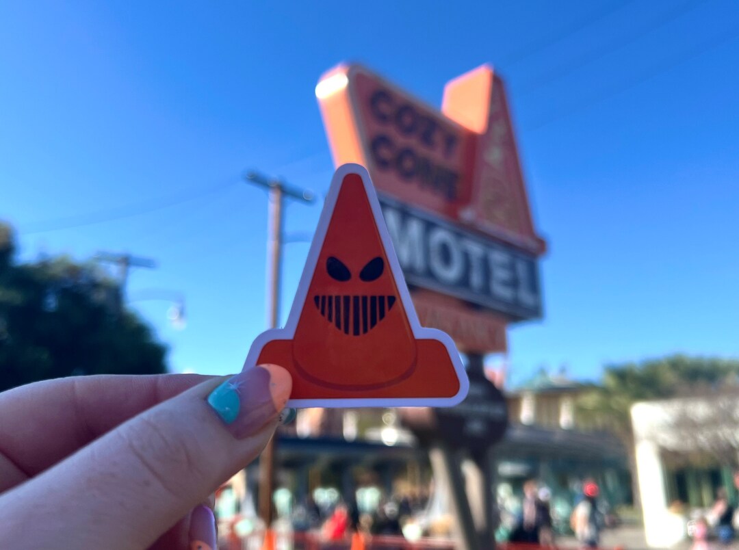 Cozy Cone Sticker, Cars Land Halloween, Disneyland Halloween Sticker ...
