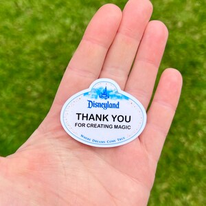 Disneyland Cast Member Thank You Gift Sticker Pack, Cast Member ...