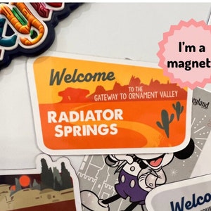 Radiator Springs Disneyland Magnet, Cars Land, California Adventure ...