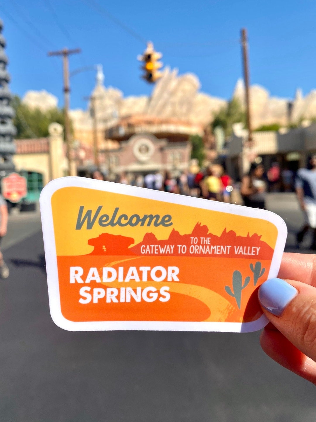 Radiator Springs, Disneyland Stickers, Disney Cars Movie, Disneyland ...