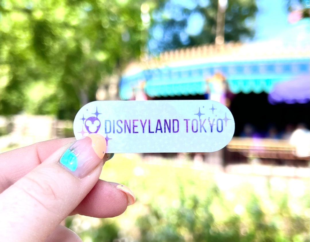 Disneyland Tokyo Destination Drop Pin Sticker, Holographic Location Tag ...
