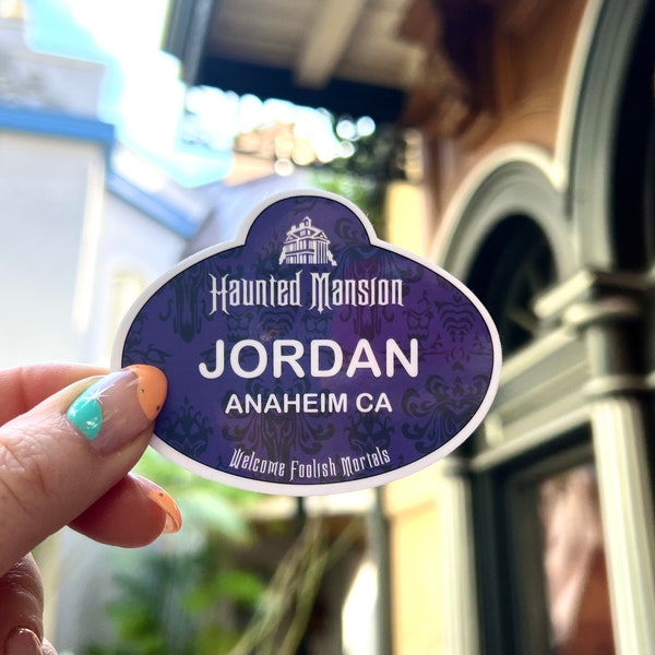 Haunted Mansion Cast Name Tag - Etsy
