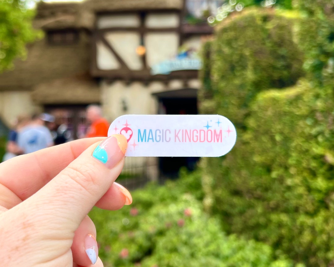 Magic Kingdom Destination Drop Pin Sticker, Disneyworld Parks ...