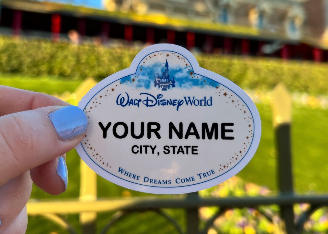 Disneyworld Cast Member Customizable Sticker Cast Member - Etsy
