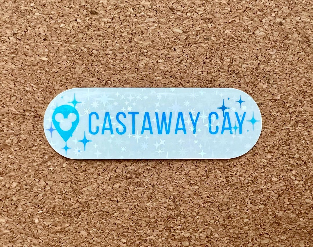 Castaway Cay Location Pin Sticker, Disney Cruise Stickers, DCL Trip ...