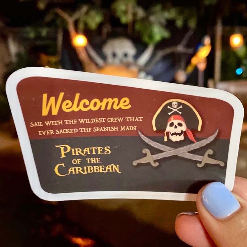 Pirate of the Caribbean Sticker - Etsy