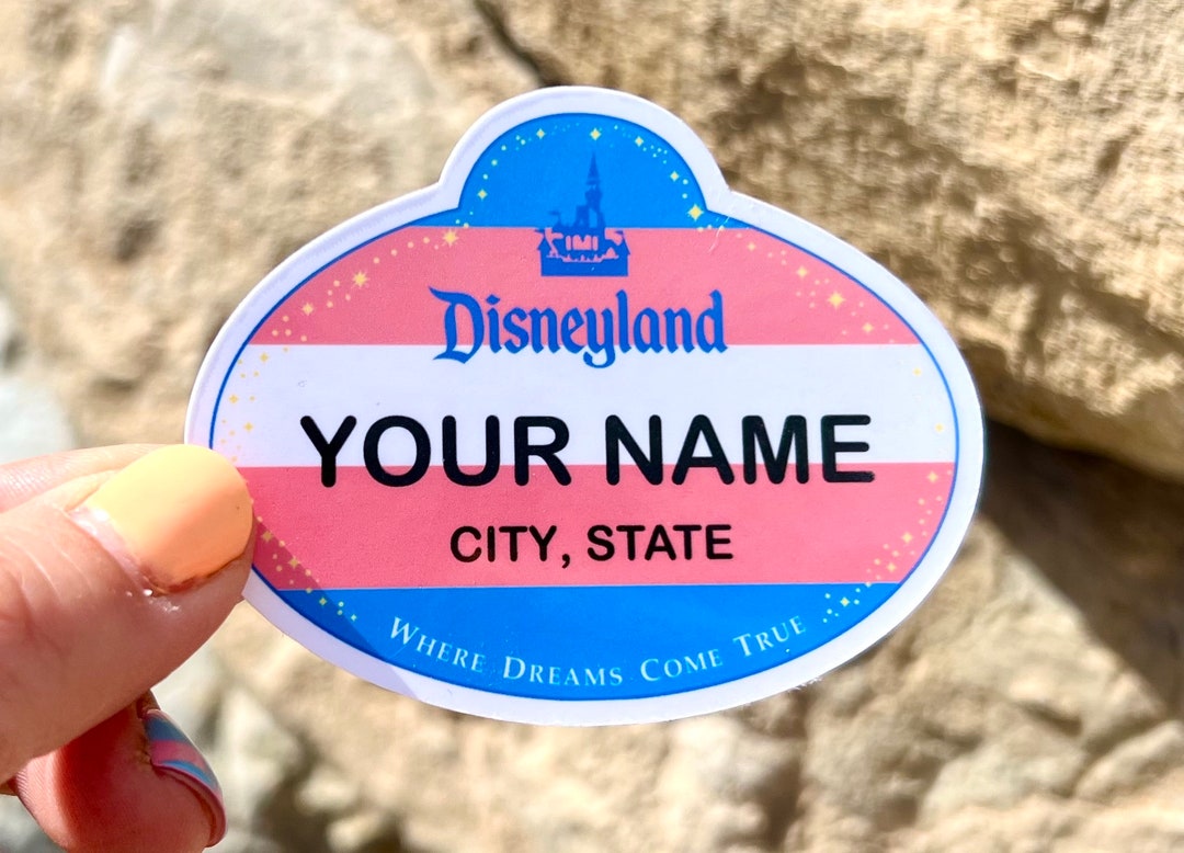 Disneyland Cast Member Transgender Flag Name Tag LGBTQ - Etsy