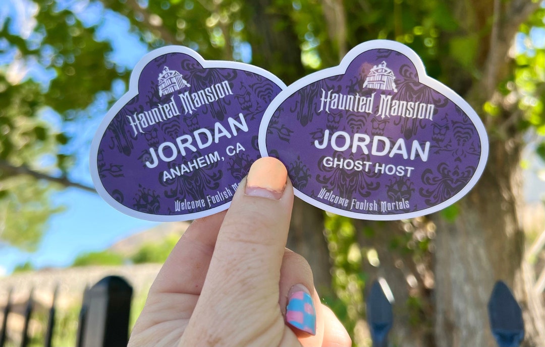 Haunted Mansion Cast Member, Disneyland Stickers, Customizable Sticker ...
