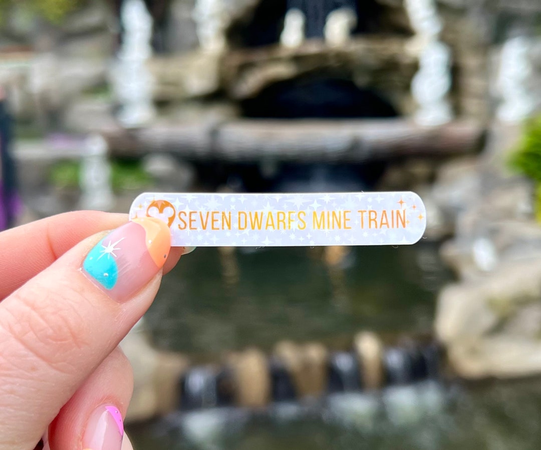 Seven Dwarfs Mine Train Ride Location Tag Sticker, Disneyworld Sticker ...