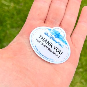 Disneyworld Cast Member Thank You Gift Sticker Pack, Cast Member ...