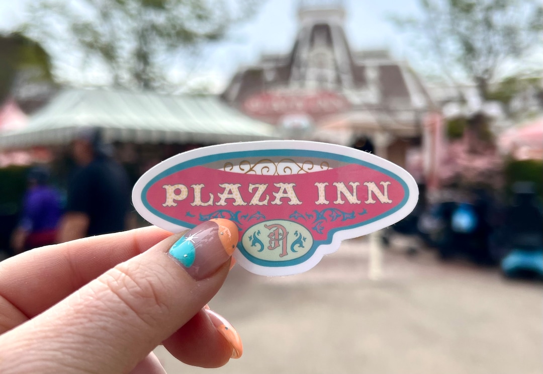 Disneyland Plaza Inn Sticker, Sticker for Laptop Water Bottle, Vintage ...