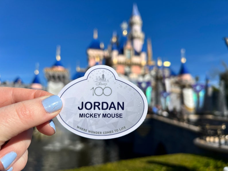 100th Anniversary Cast Member Name Tag Sticker 100th - Etsy