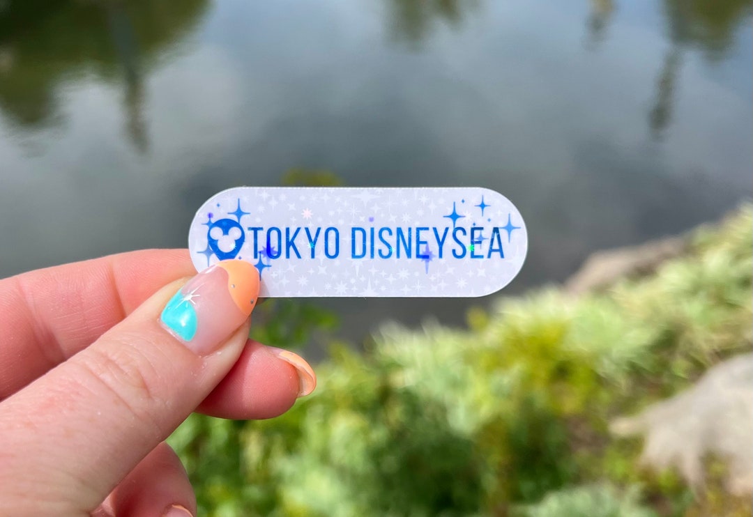 Tokyo Disneysea Destination Drop Pin Sticker, Holographic Location Tag ...