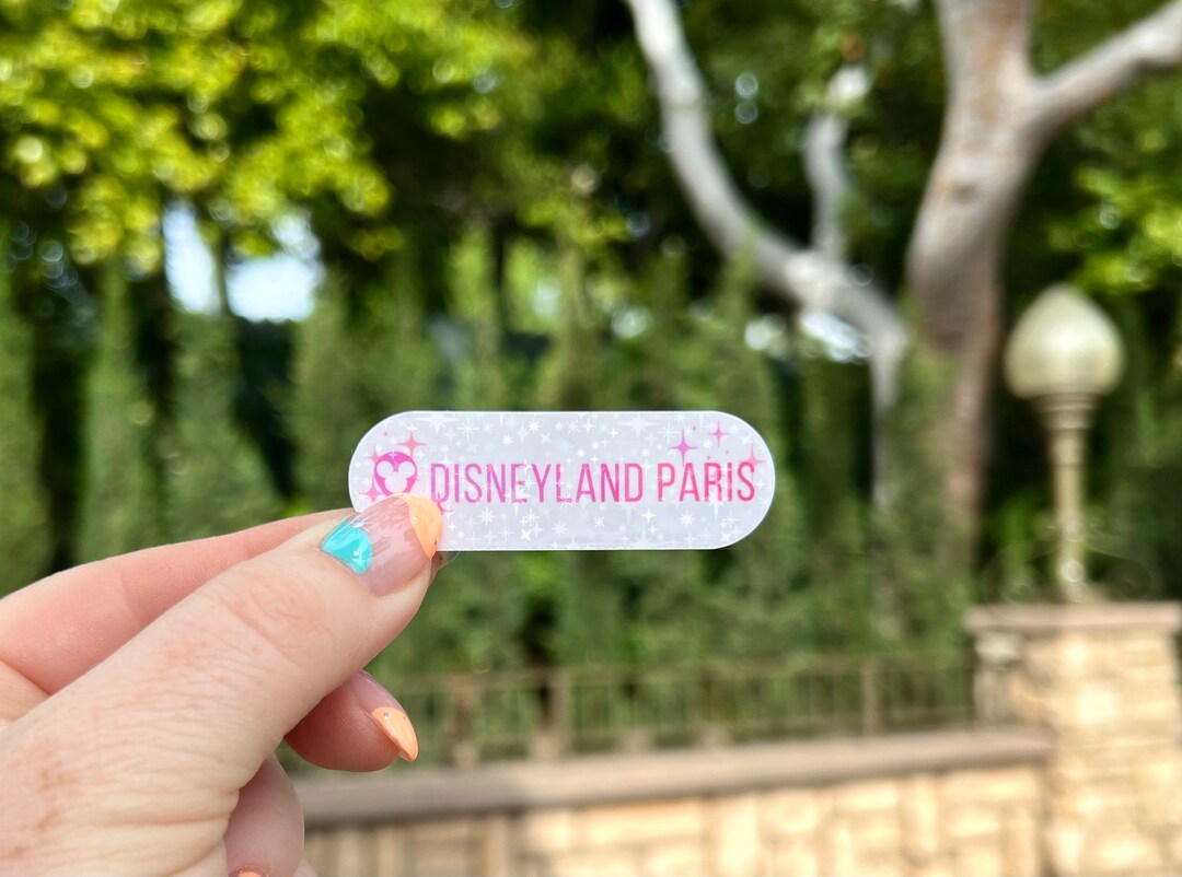 Disneyland Paris Holographic Destination Drop Pin Sticker, Disneyworld ...