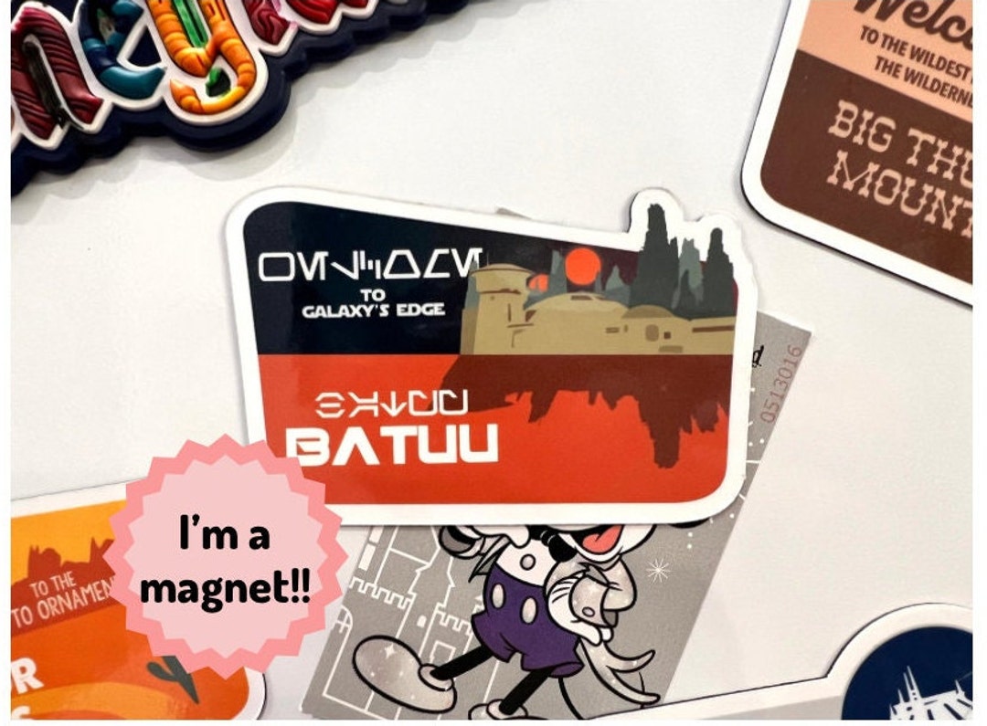 Galaxy's Edge Sign Magnet, Black Spire Outpost, Disneyland Magnets ...